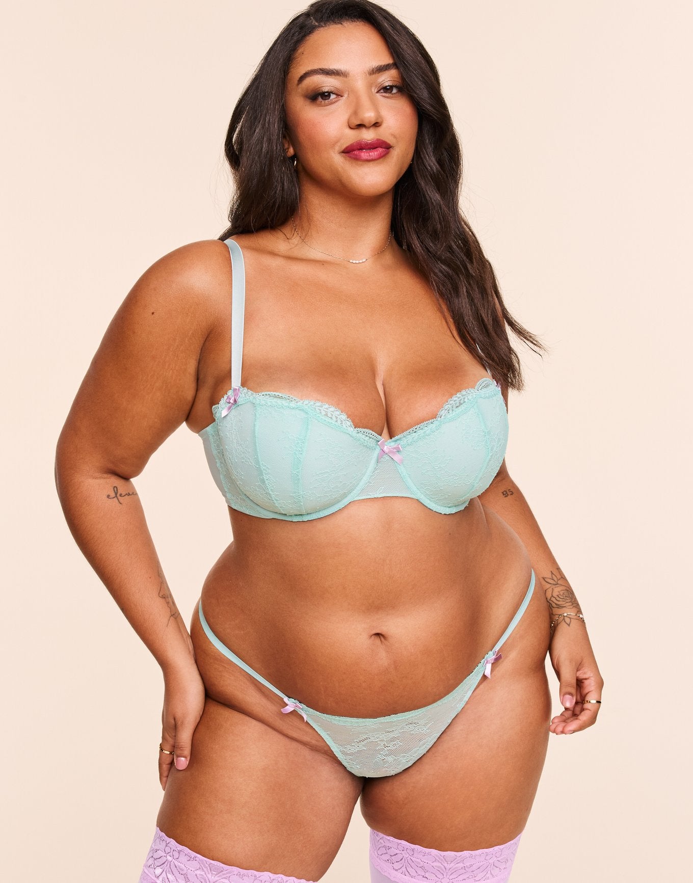 Anabella Medium Blue Plus Bra – Adore Me