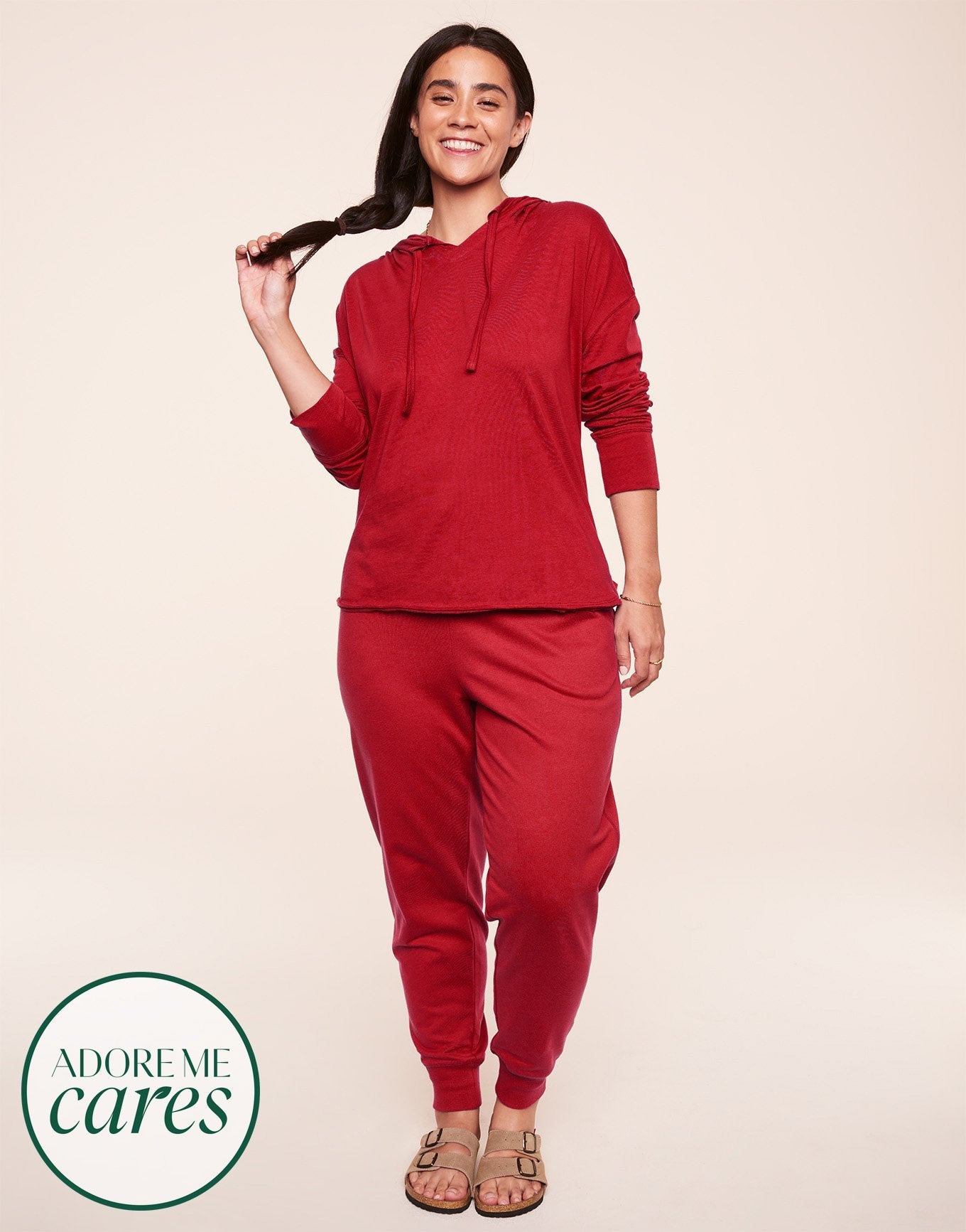 Pennelope Dark Red Plus Lounge – Adore Me